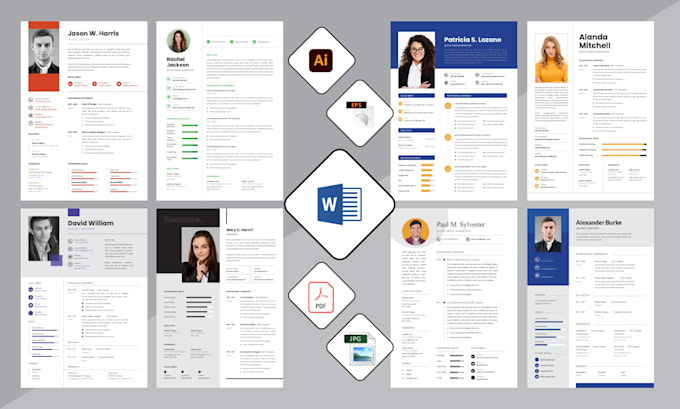 Design and format resume template cv in ms word, eps, pdf by Designly_dot | Fiverr