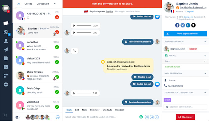 Setup crisp all in one business messaging platform by Maxmito | Fiverr
