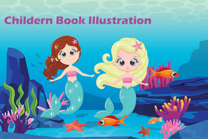Draw unique children story book illustrations and book covers by ...