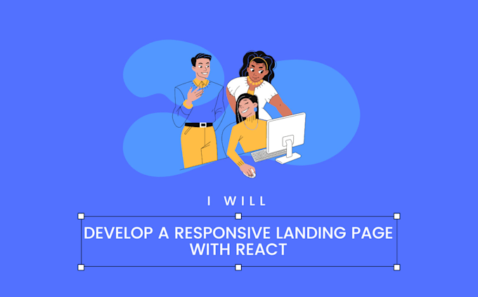 Develop a responsive landing page with react by Thecoders_pk | Fiverr