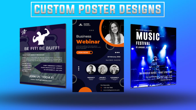 Make a professional poster or flyer design by Ceawpisi | Fiverr