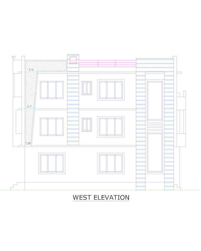 Create 2d plans and designs with refined elevations of buildings by Bbgaming790 | Fiverr