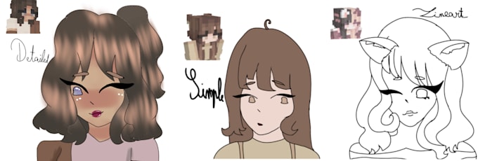 Draw minecraft and roblox avatars in my own art style by Sparkleberries ...
