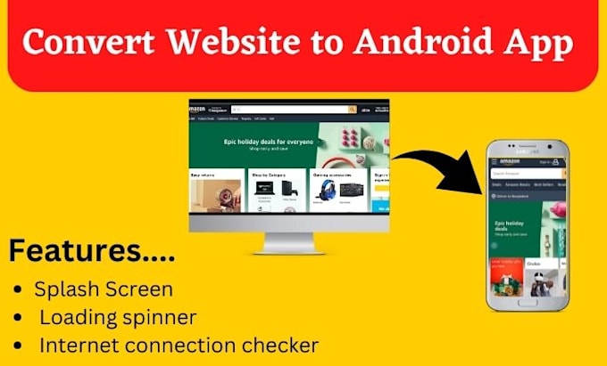 Convert your website to android app with pretty functional by Kashem76 ...