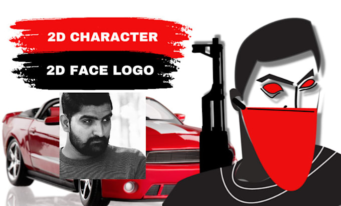 Design stunning 2d character icon logo of your face by Creativeideas56 ...