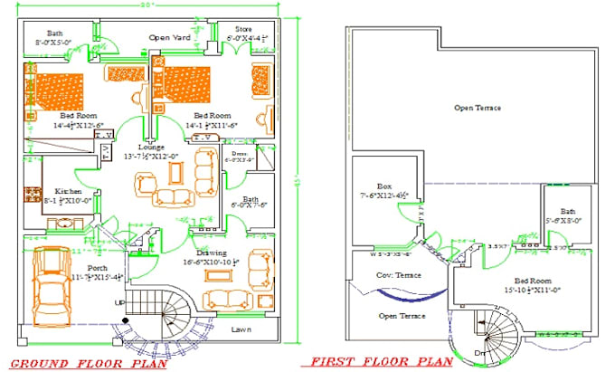 Draw architectural 2d floor plans,drawings in autocad by Buildtech34 | Fiverr