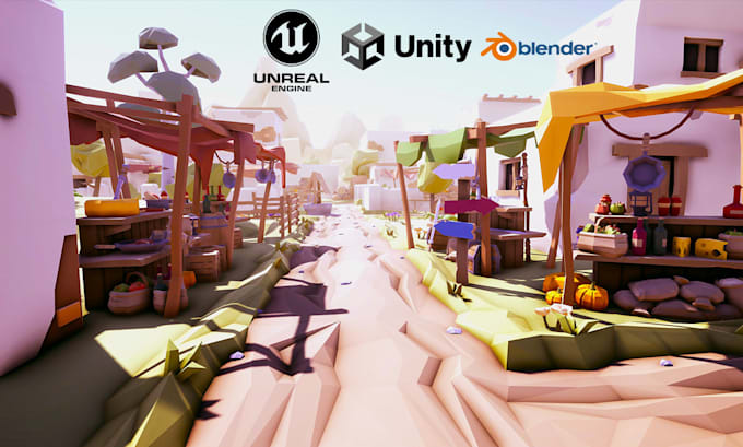 Design lowpoly 3d game environments and levels in unity 3d by Particle23 | Fiverr