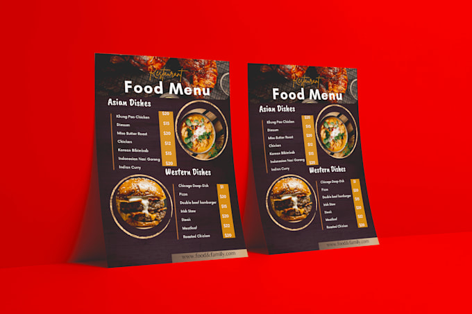 Create beautiful food menus and restaurant flyers by Niki1430 | Fiverr