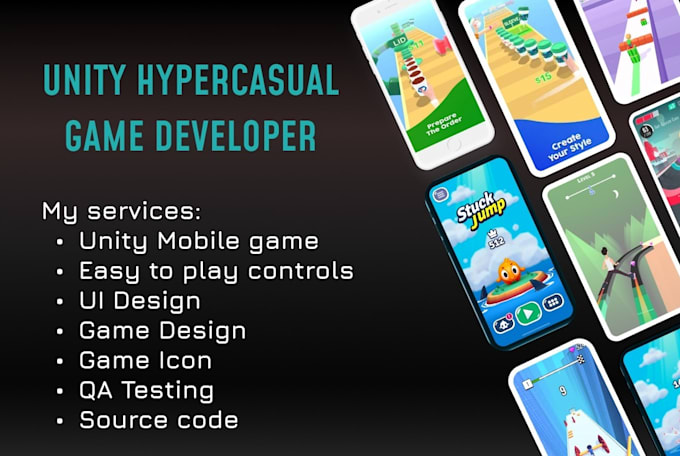 Develop game 2d and 3d for mobile and pc in unity game development by ...