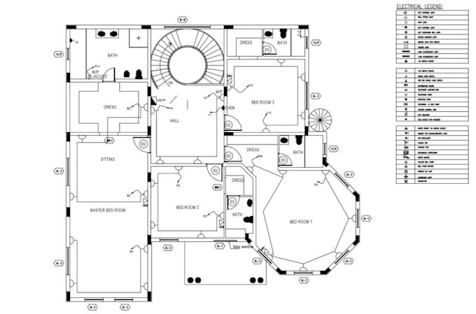 Draw architectural, electrical plan, plumbing, mep drawings by Tyk ...