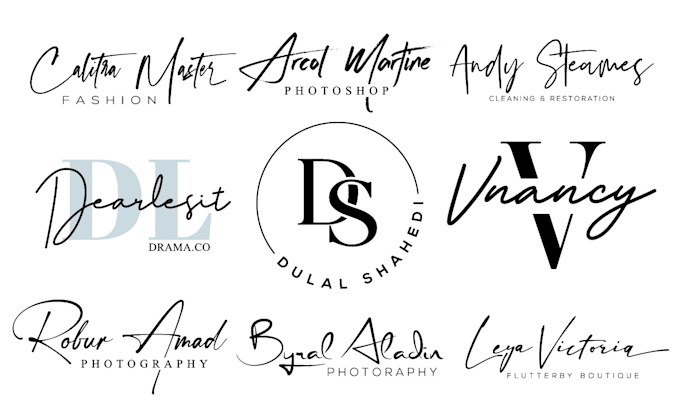 Design handwriting, scripted, cursive signature, handwritten logo by ...