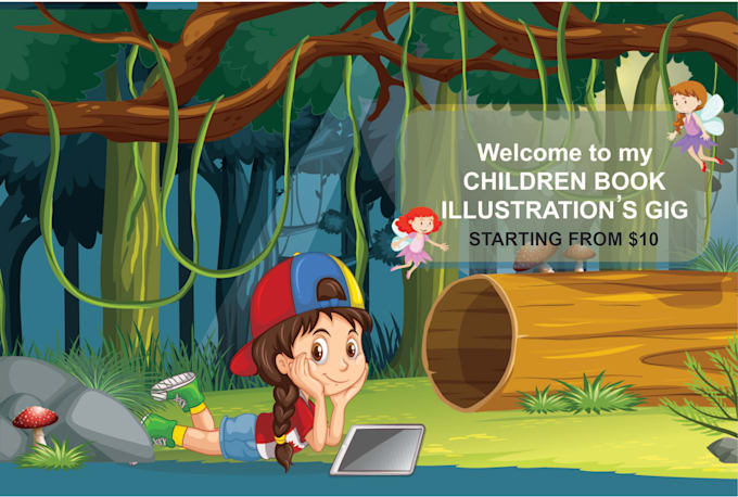 Draw unique professional children storybook illustration for you by ...