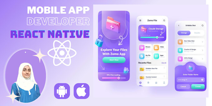 Develop mobile application for both android and ios in react native by ...