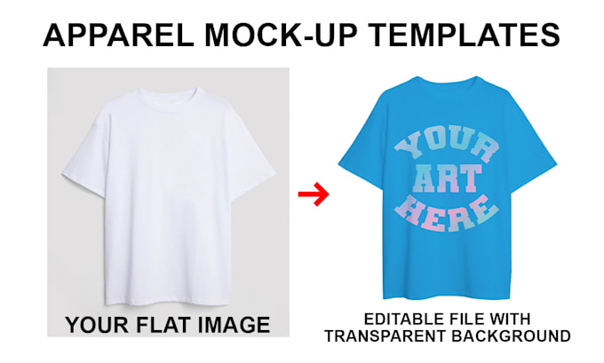 Create a mock up template using adobe illustrator for your apparel ...
