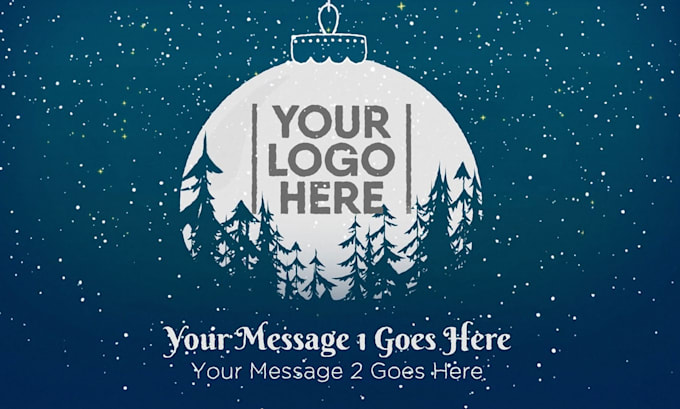 Create a christmas eve video intro with your message and logo by ...
