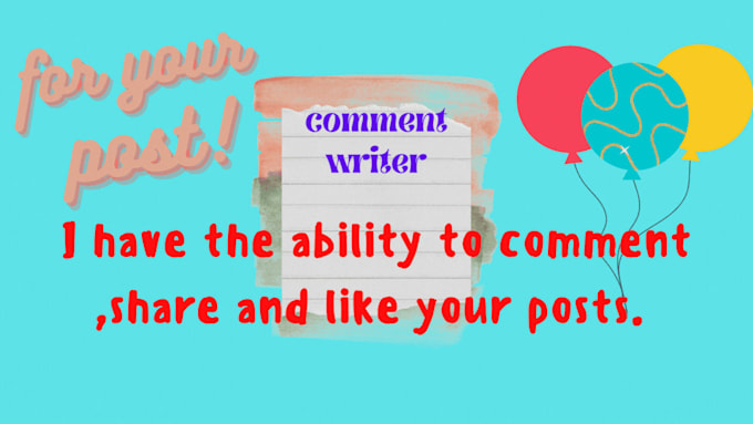 Write unique and relevant comments on your posts by Rosejaan22 | Fiverr