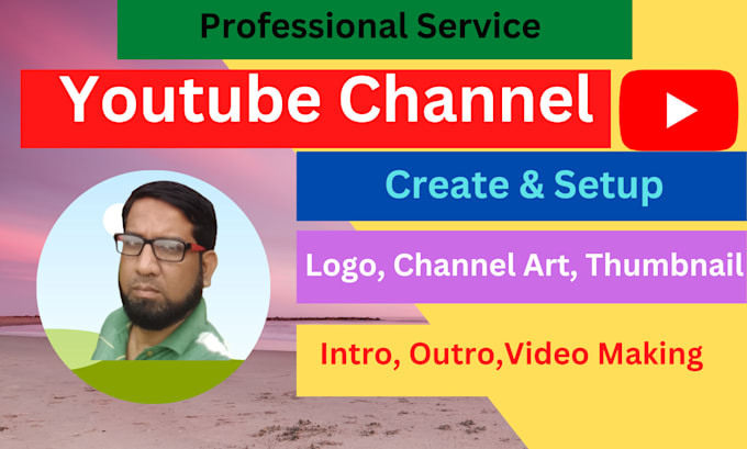 Create, setting, rank your youtube channel with logo, banner by ...