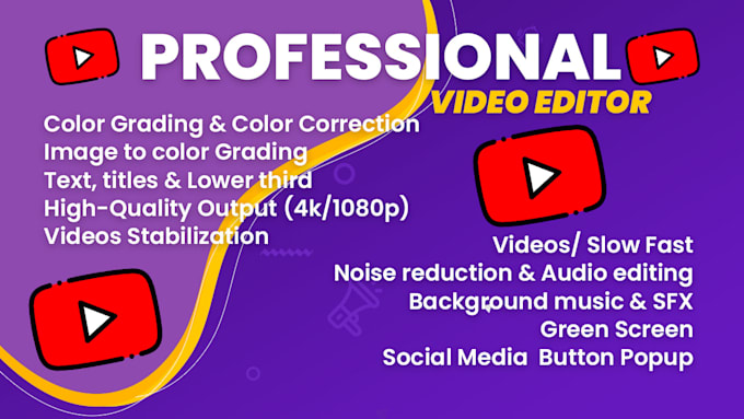Professional and creative youtube video editing in 24hour by Gfxvideo7 ...