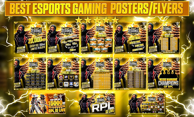 Create eye catching, attractive, gaming posters and flyers by ...