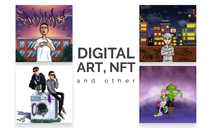 Draw digital art, nft art, cartoon nft, digital illustration by ...