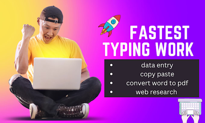 Do any typing works in ms word and ms excel, copy paste by Web_pulse555 ...