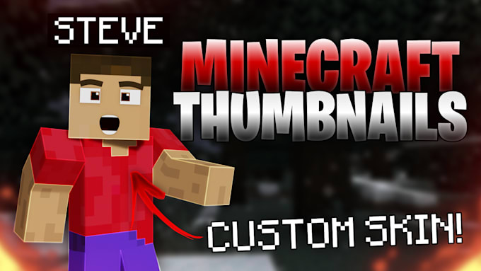 Create a minecraft thumbnail for youtube by Misukeydesign | Fiverr