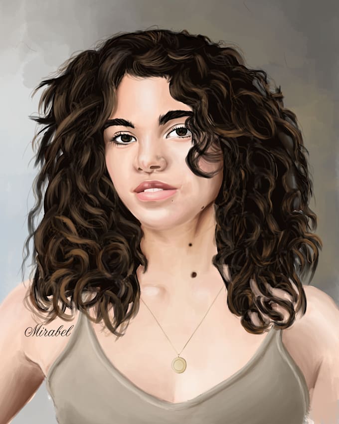 Create amazing digital portrait illustration in my style by Mirabeleden ...