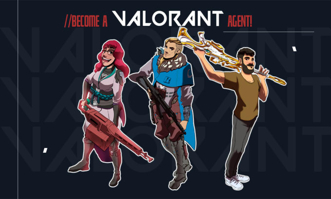 Draw you as a valorant agent by Marohistorietas | Fiverr