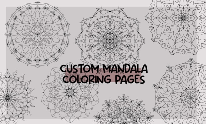 Draw mandala coloring pages for you by Ztuana | Fiverr