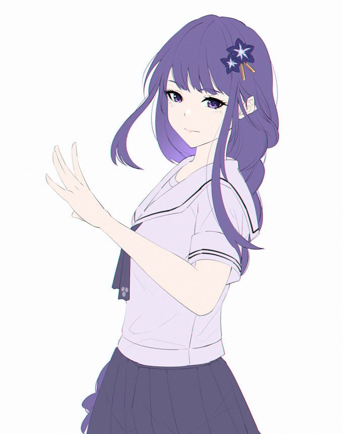 Draw japanese anime illustration by Artflare_ | Fiverr