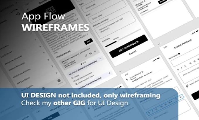 Create website ui ux wireframe and prototype by Whmcreative | Fiverr