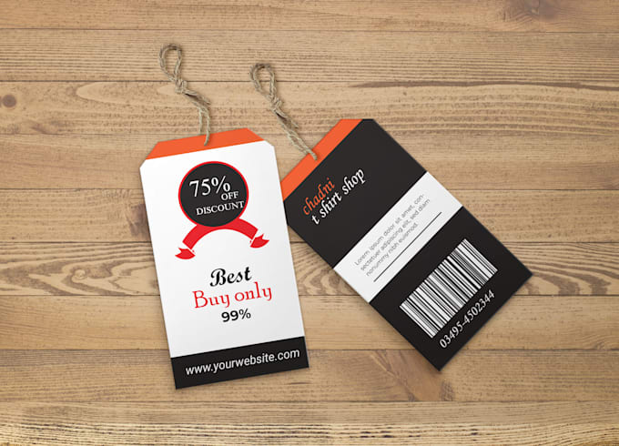 Do professional creative hang tag designs by Morioumbegum | Fiverr