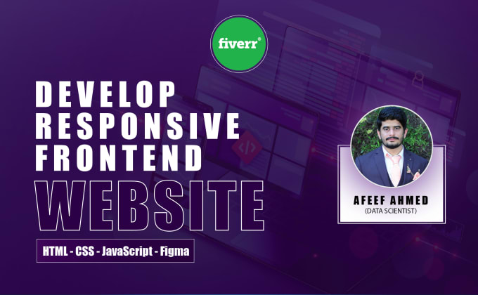 Develop responsive frontend website for you by Afeefahmed17 | Fiverr