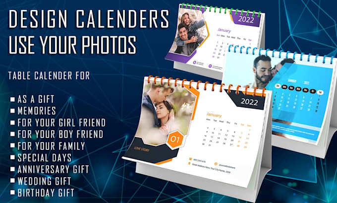 Design creative and most beautiful desk calenders by Yanu700 | Fiverr