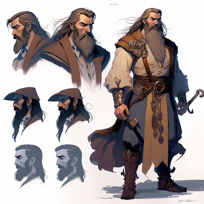 Draw a reference sheet for your character by Myvagabondlife | Fiverr