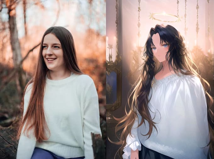 Make your pictures into anime by Delfyyy | Fiverr