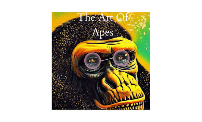 Make a custom digital ape art piece in 2 different formats by ...