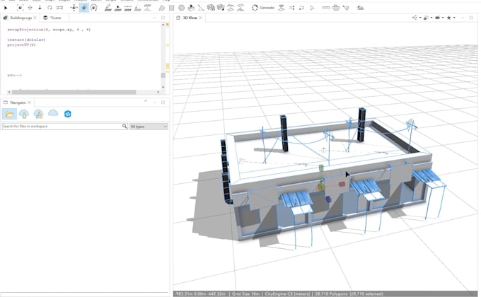 Do 3d procedural cityengine cga rules for you by Mgwgisworks | Fiverr