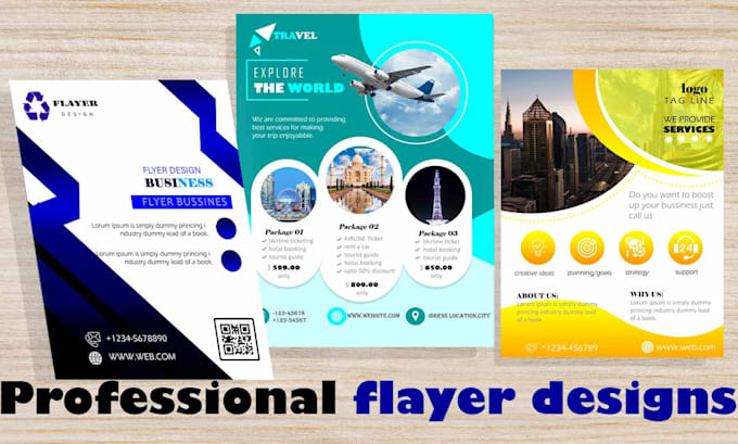 Design professional flayers business cards brochures by Aqsamustafa110 ...