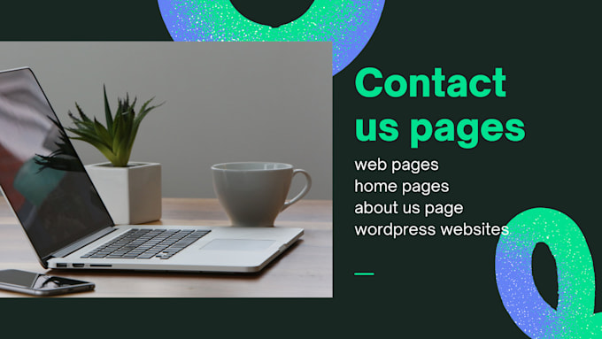 Create web page, contact us, about us ,home page privacy and policy ...