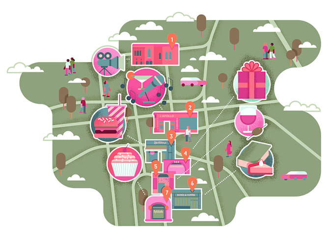 Do vector map design, illustration, event map, city map by ...