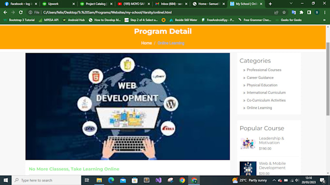 Design and develop responsive school website by Samuel_002 | Fiverr