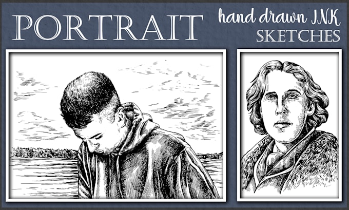 Draw ink portraits, figures, and people by Iwanttodrawnow | Fiverr