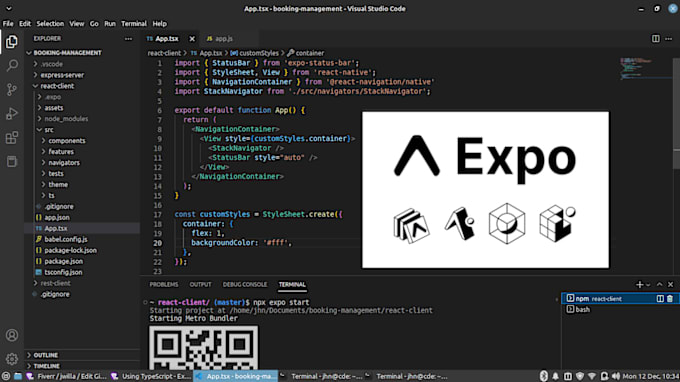 Develop, fix android app using expo cli, react native by Jwilla | Fiverr