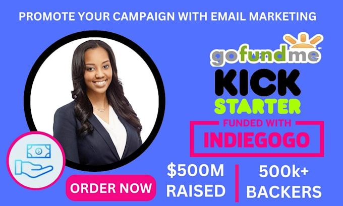 Promote your kickstarter, gofundme, indiegogo fundraising campaigns to ...
