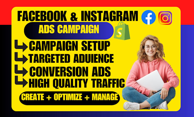 Setup facebook ads campaign fb advertising instagram promotion fb pixel ...