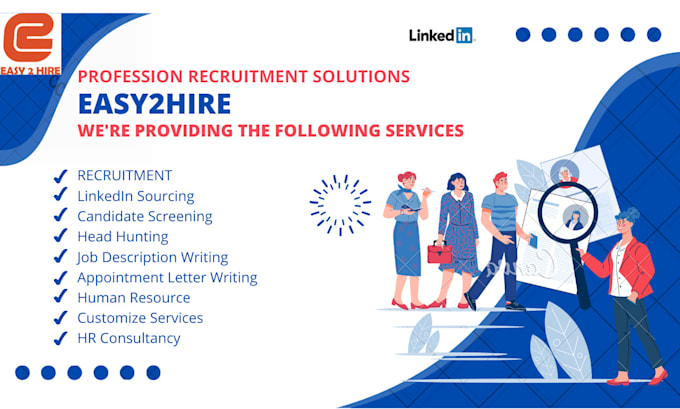 Do recruitment and linkedin sourcing for you by Ahmad_a1 | Fiverr