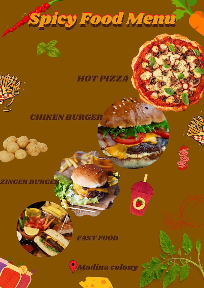 Design high quality restaurants menu card by Graphicszaid | Fiverr