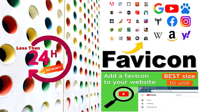 Design favicon and logo for you in less than 24h for web and icon by ...