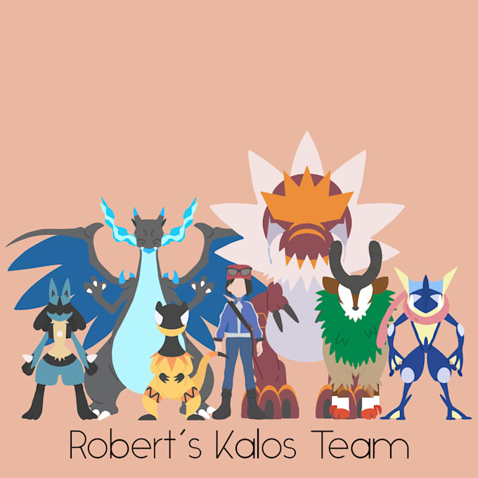 Make custom pokemon art team commission by Jaken213 | Fiverr